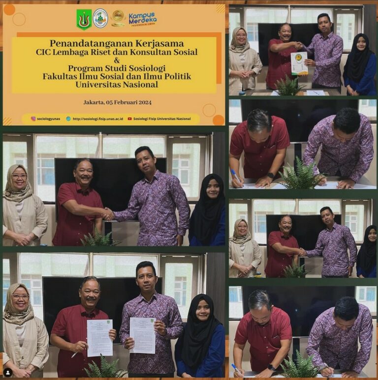 Penandatanganan Kerjasama CIC Lembaga Riset dan Konsultan Sosial dan Program Studi Sosiologi ...