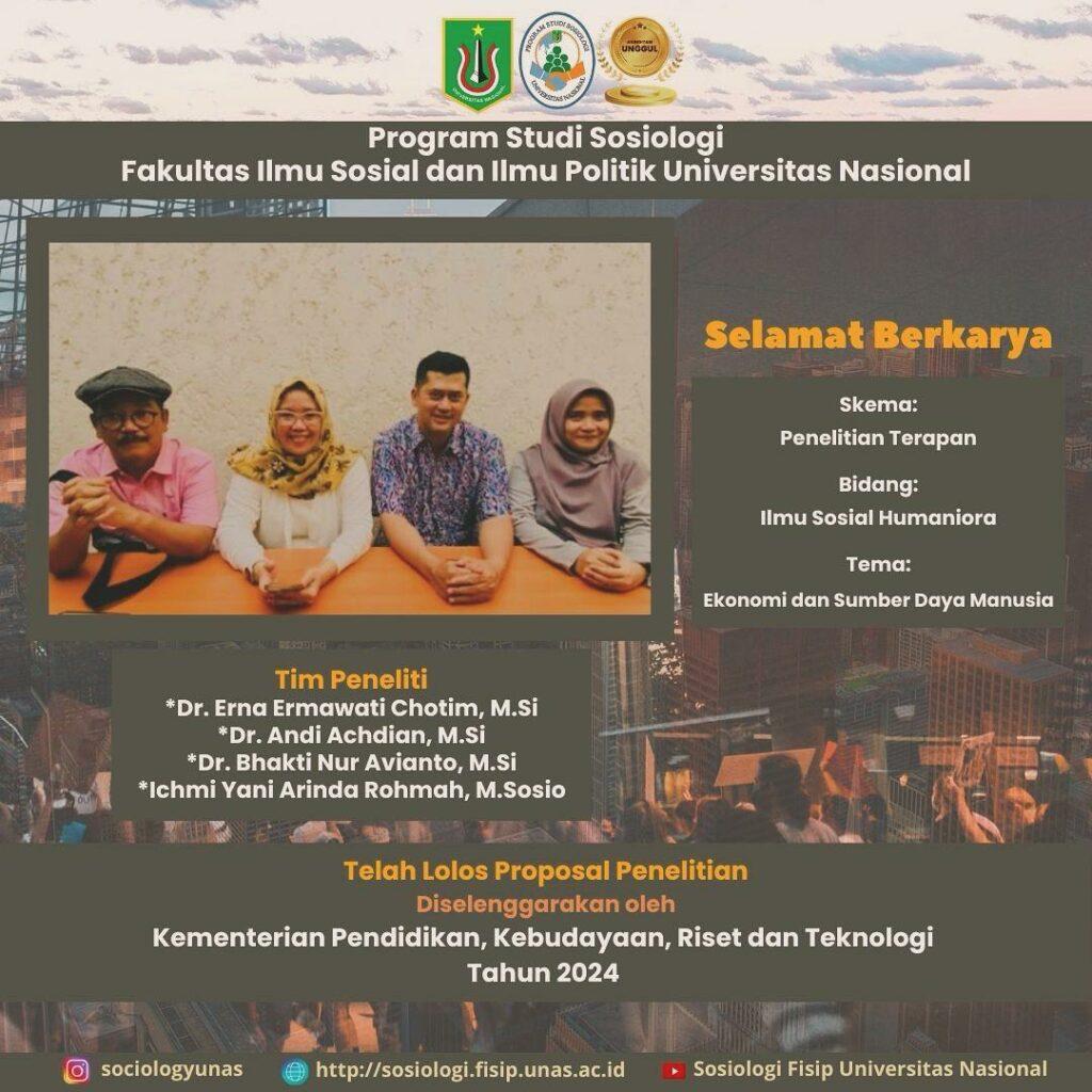 Program Studi Sosiologi Universitas Nasional – Fakultas Ilmu Sosial dan Ilmu Politik Universitas ...