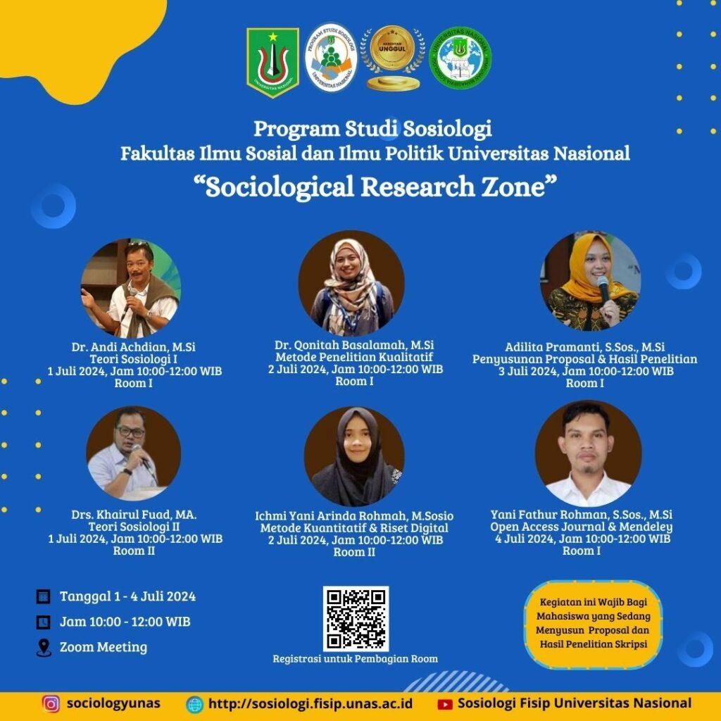 “Sociological Research Zone” – Program Studi Sosiologi Universitas Nasional
